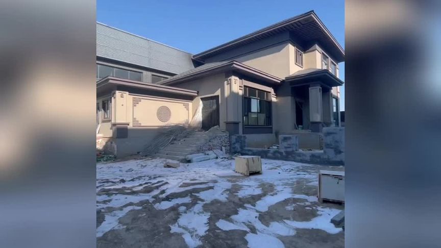 乡村住宅#新中式别墅 #乡村别墅#钢结构建房