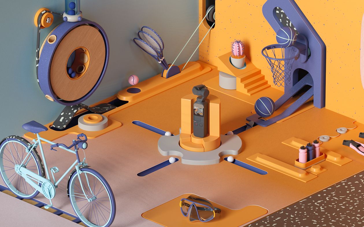 【动态图像设计】C4D 动态视频设计 特效动画短片 DJI OSMO POCKET