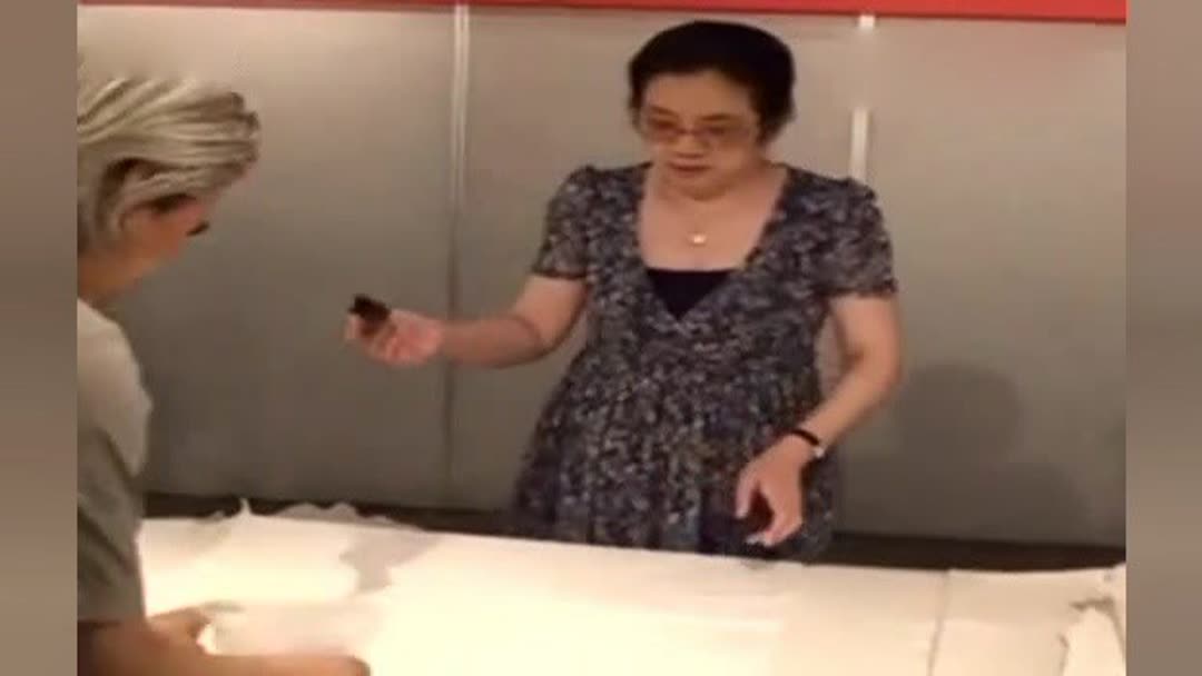 著名女书法家孙晓云写大字,很少见的