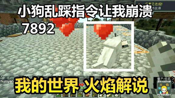 我的世界 火焰解说 7892 小狗乱踩指令让我崩溃