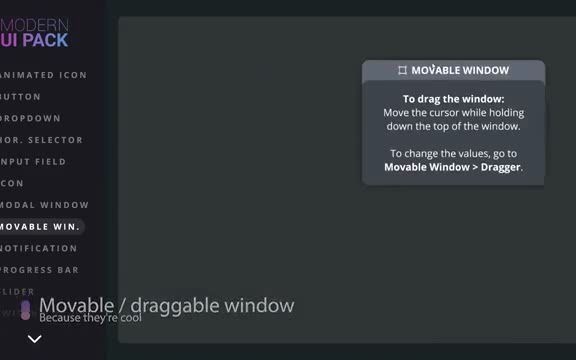 现代简约UI图形用户界面工具Unity游戏素材资源