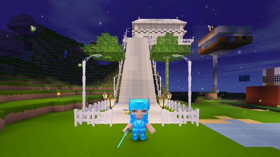 迷你世界生存-房间装上了吊灯焕然一新