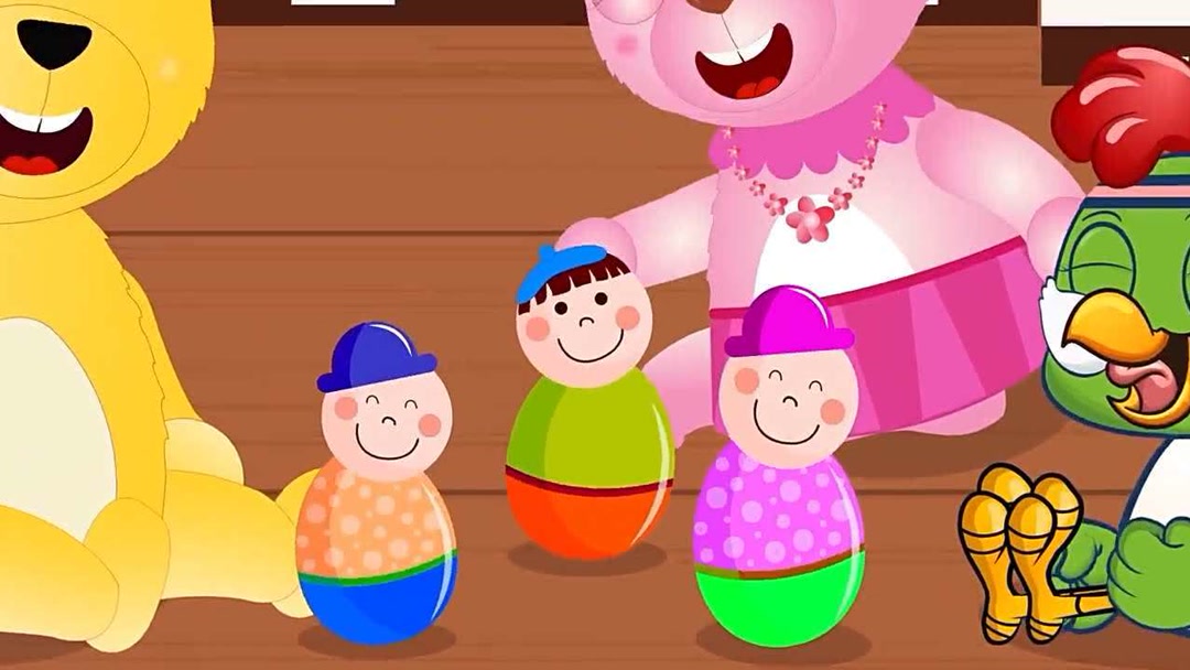 儿童卡通片小熊熊的不倒翁礼物