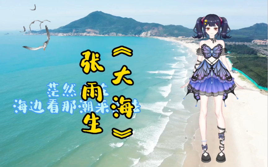 手势舞纪念张雨生《大海》浏览歌词,赏美景美舞