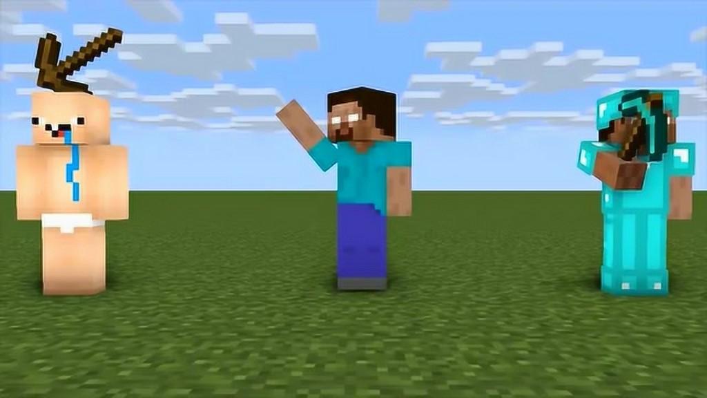 我的世界MC动画:新手vs高手-各种挑战-怪物学院