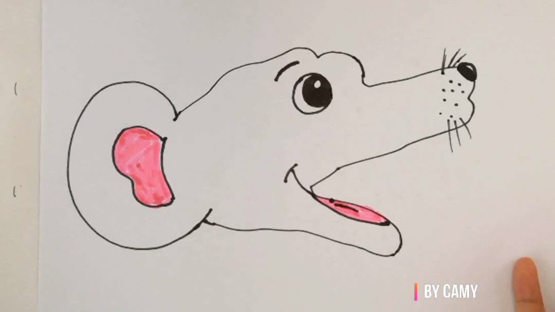 如何画狗 - 巧用手掌快速画狗