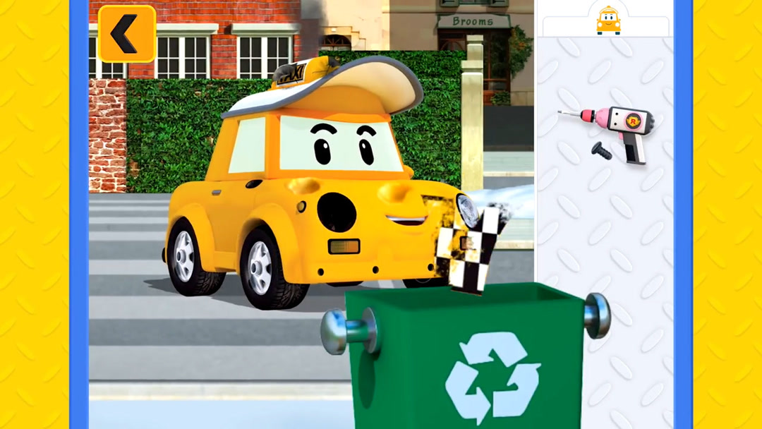 警车珀利趣味动画:来帮助小汽车做清洁,打扮一下吧