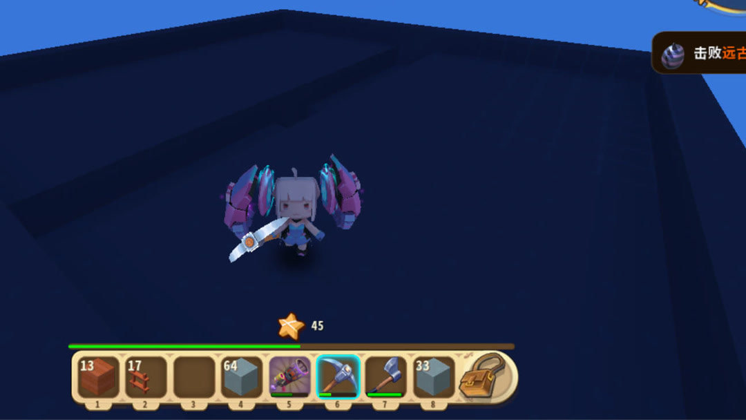 【椰果】迷你世界生存:生存模式做刷怪塔难度大 还好有准备