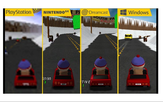 [游戏对比] PS1 VS N64 VS DC VS PC 游戏画面