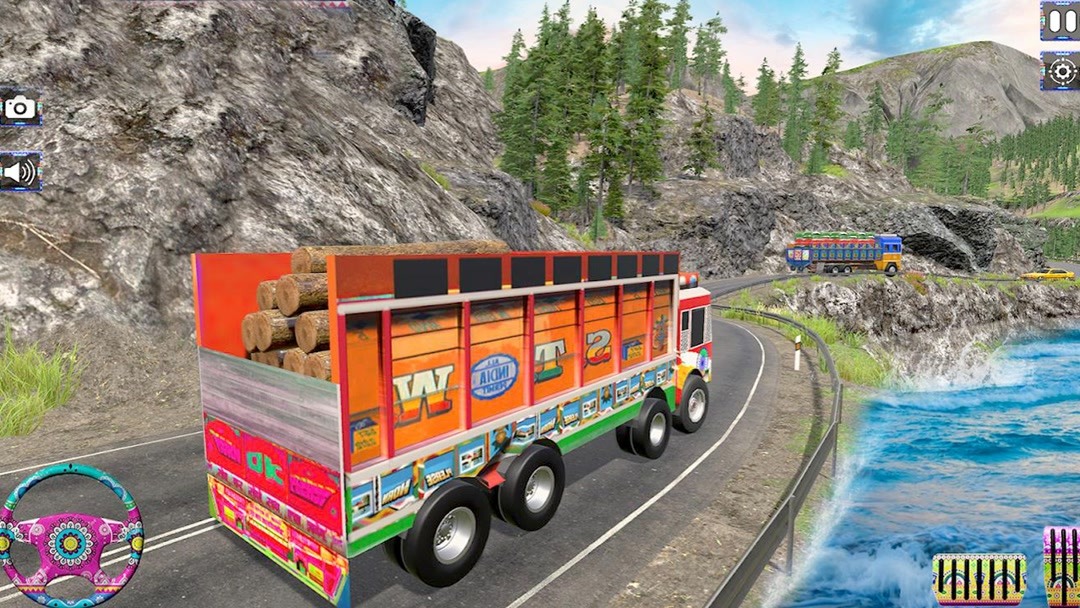 车辆与货物运输模拟器 城市驾驶太简单 挑战山路攀爬线