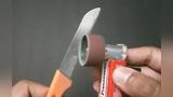 家用磨刀神器 自制小型砂轮机 小马达和电池DIY实用角磨机