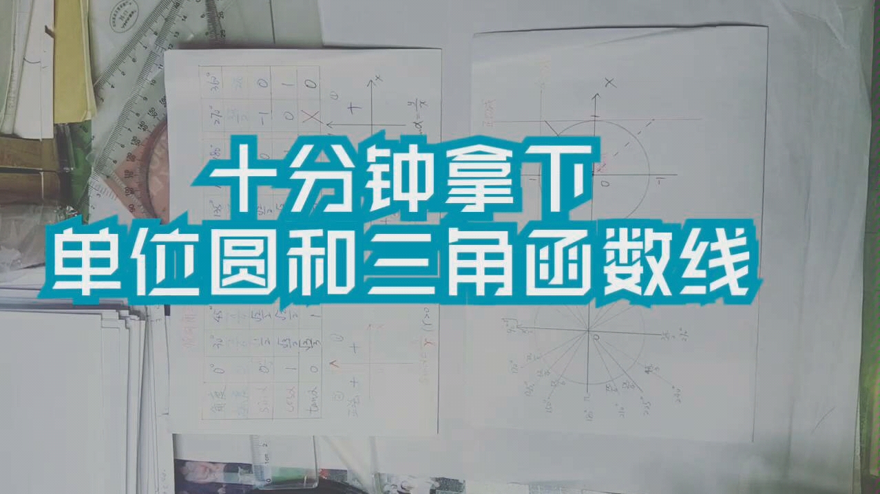 [数学][高考]三角函数单位圆和三角函数线(必修4)