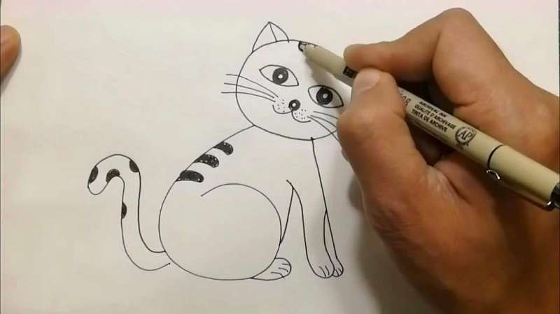 用数字6和1画猫咪,容易着手