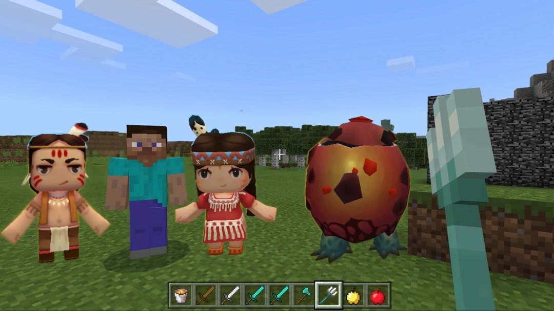 迷你世界:体验新版“MC模组”地图,卡卡和史蒂夫你会选谁?