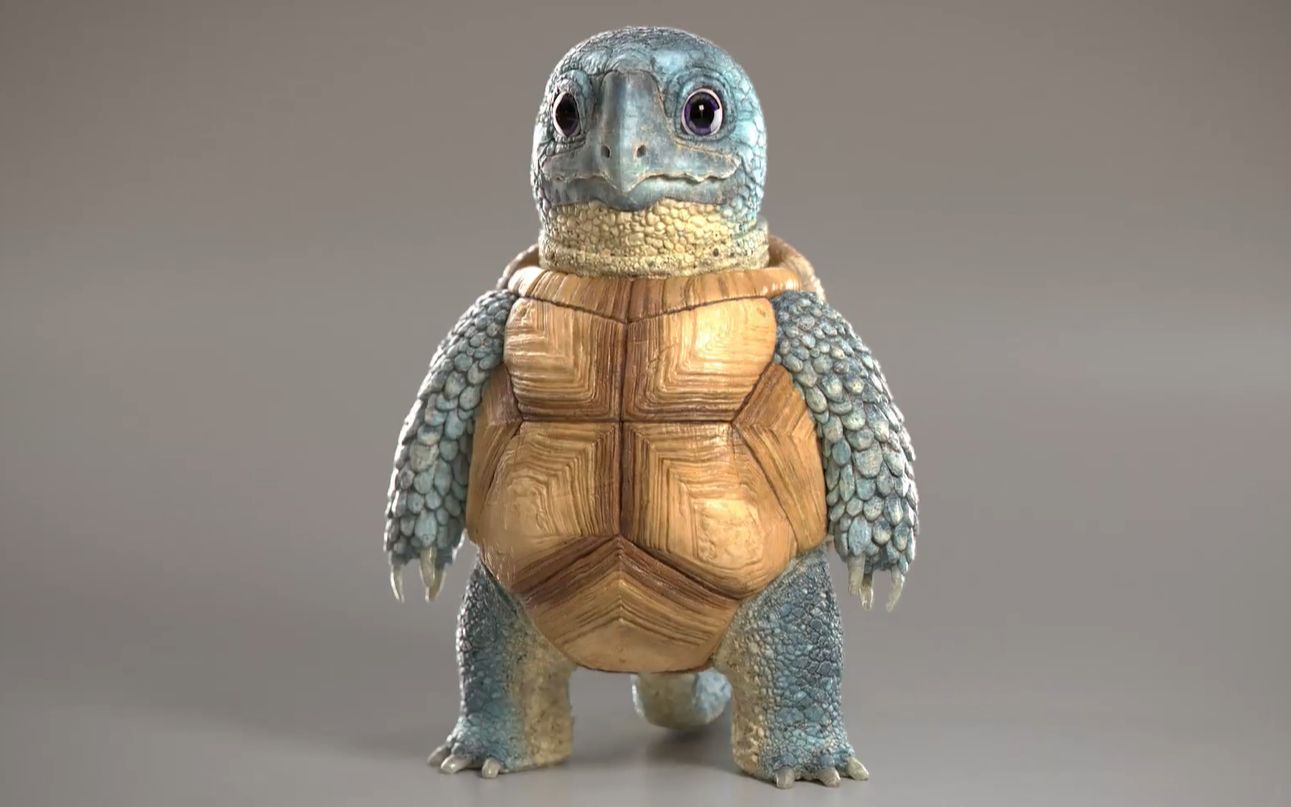 ZBrush+Maya+Mari乌龟建模材质教程