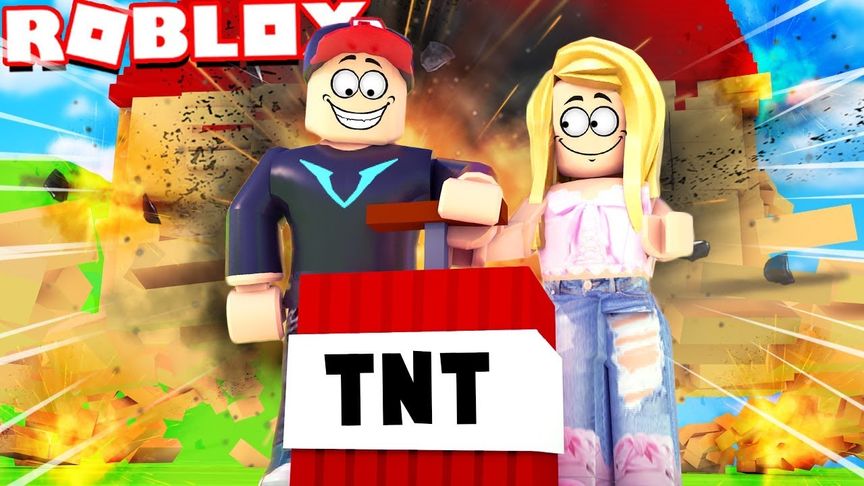 小格解说 Roblox 破坏模拟器:摧毁城市大厦!黑洞炸弹威力什么样?