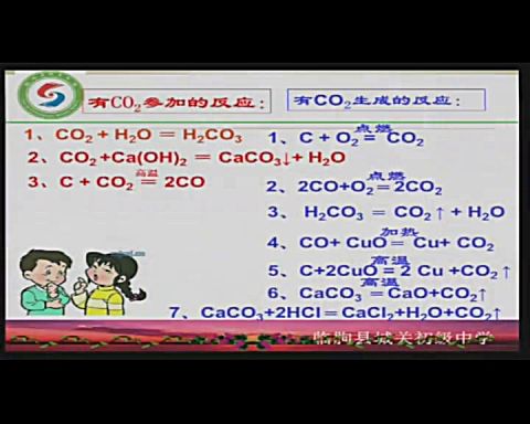 碳和碳的氧化物【课堂实录】临朐县城关中学--孙晓帆