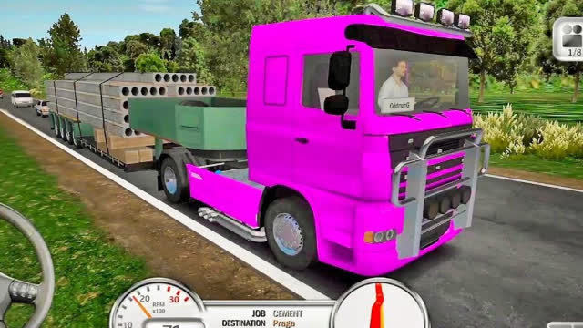 欧洲卡车模拟器进化,卡车游戏水泥运输