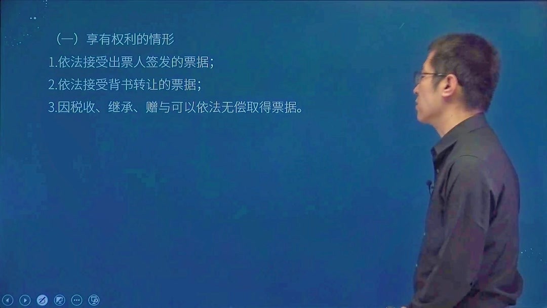 来学网来学教育初级会计经济法预习班经济法基础10-25专题票据法