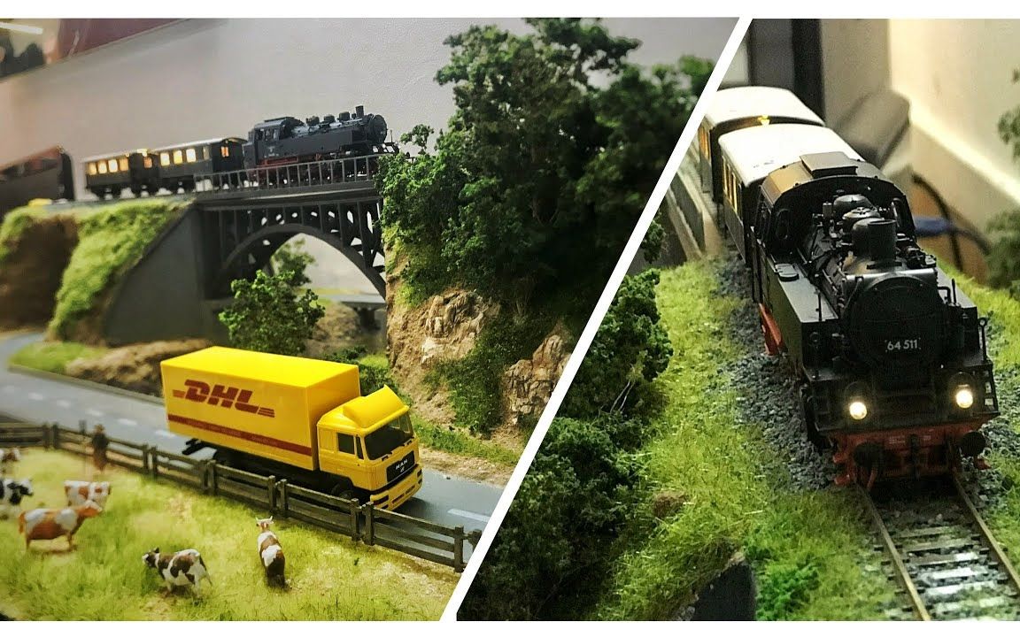 【油管本家】手作大神从零开始一步一步打造微缩仿真铁路造景,小...