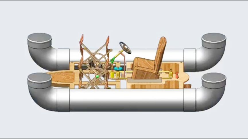 带座椅的船,看看它的设计结构