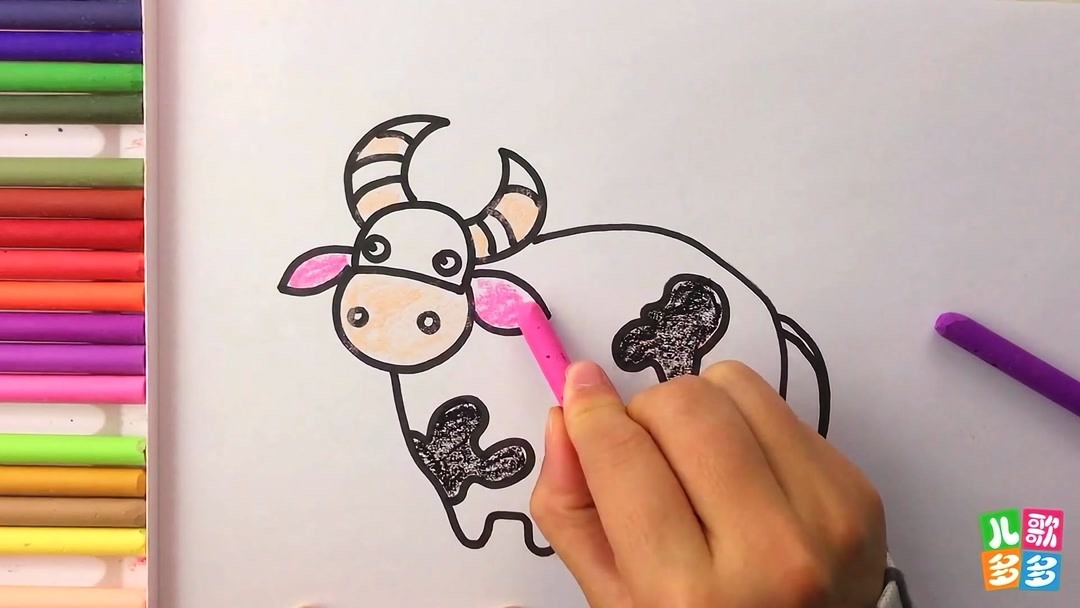 多多学画画 第13集 学画奶牛