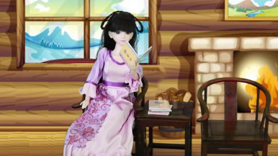 绒绒兔玩具;叶罗丽公主为救父亲误入城堡,与王子相爱了