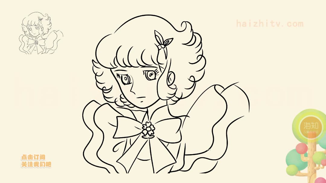 儿童绘画动画片,如何画_花仙子