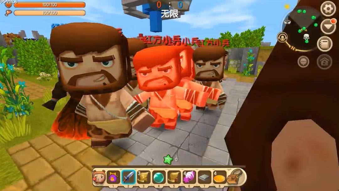 迷你世界:迷你世界里突然冲出一群彪形大汉,要怎样保卫我们的家