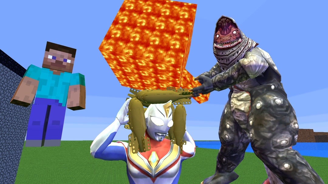 GMOD游戏奥特曼的导弹头盔能挡住怪兽的火焰铁锤吗