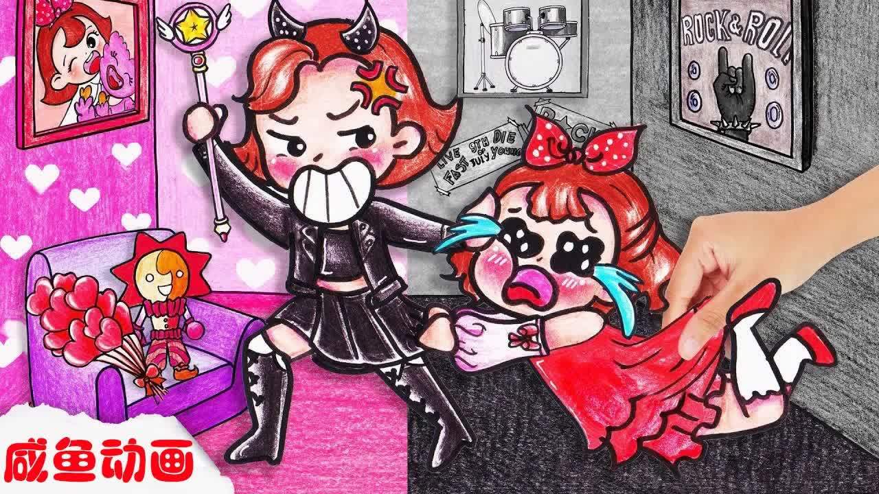 趣味定格动画:甜美的小美和炫酷的小美,你最喜欢哪个小美?