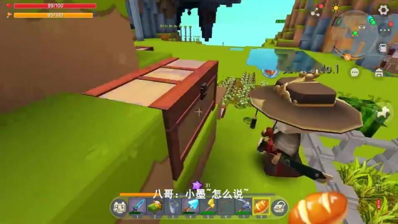 迷你世界墨渊与小宇荒岛求生 兔八哥造高空桃林,墨墨又献一计