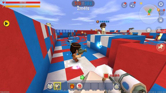 迷你世界对战:按照我的方法,绝对能给蓝队点颜色看看!