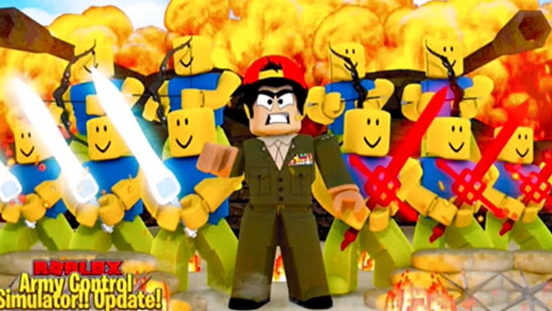 Roblox军队模拟器!带着士兵去打怪赚金币
