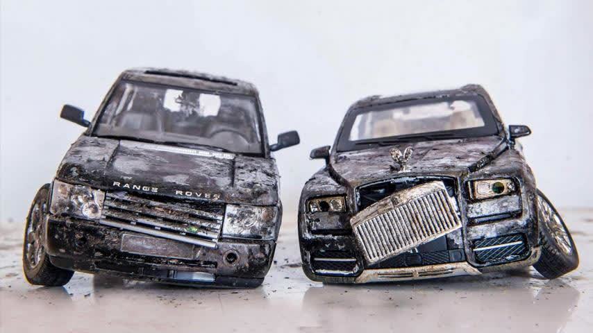 大神教你如何化腐朽为神奇,修复破旧车模,揽胜VS劳斯莱斯