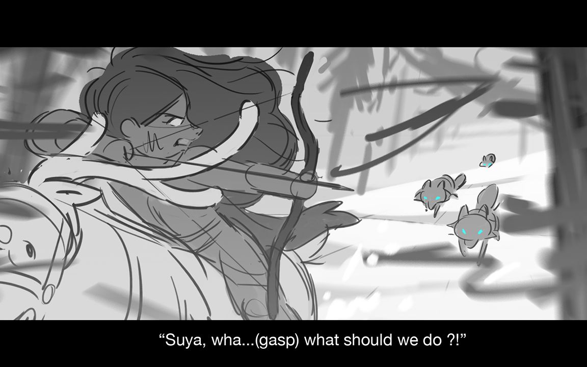 【动态分镜 Animatic】动画分镜故事板_action segment of Suya: the ...
