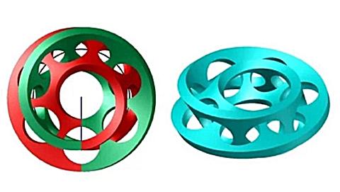 【CAD建模】13孔异形螺旋曲面体建模演示