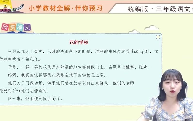 ...三年级语文上册课本讲解 名师课堂 淘知学堂 校内同步讲解《小学...