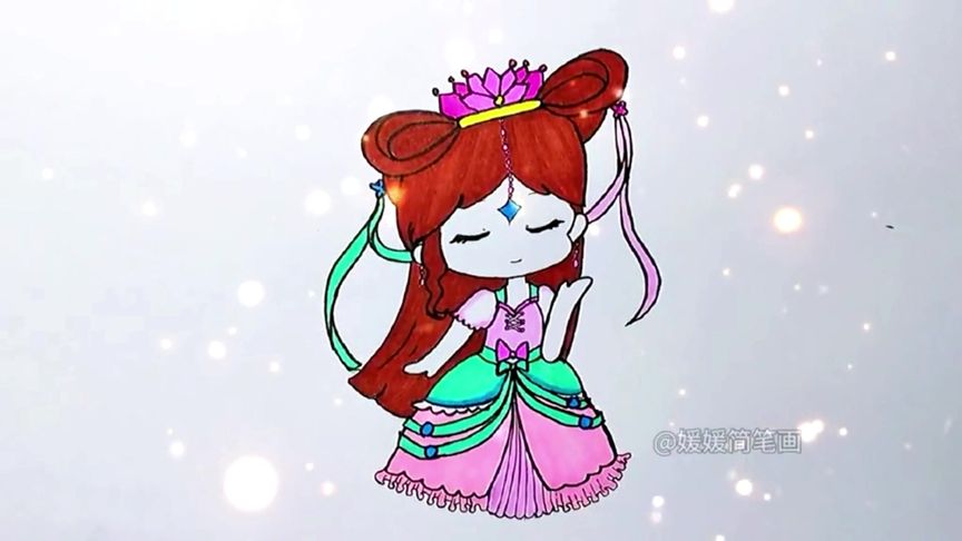 我画的这几位叶罗丽公主,你会选谁来做你的妹妹?#画画 #简笔画