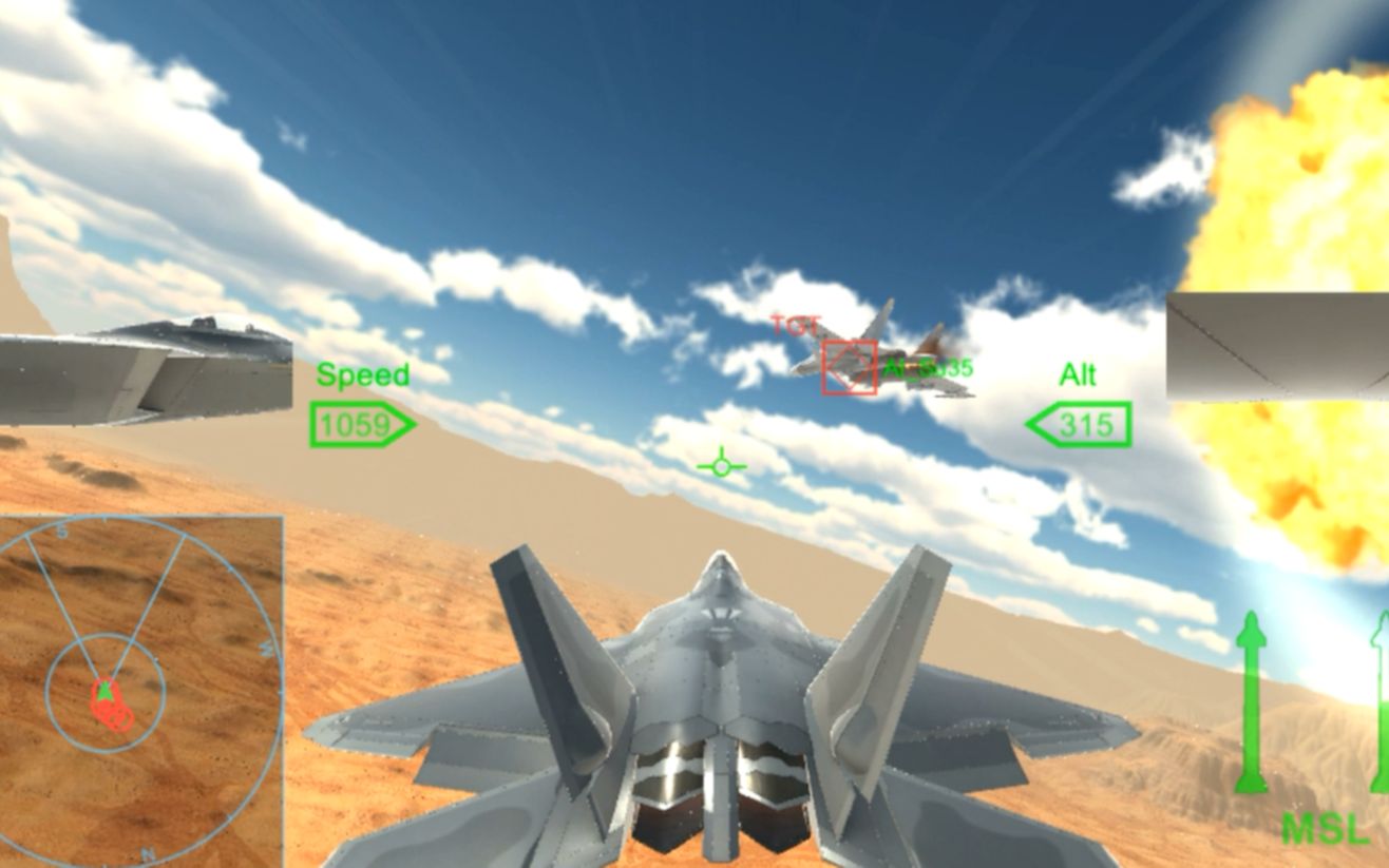 【原创】本人开发的Unity空战游戏模板