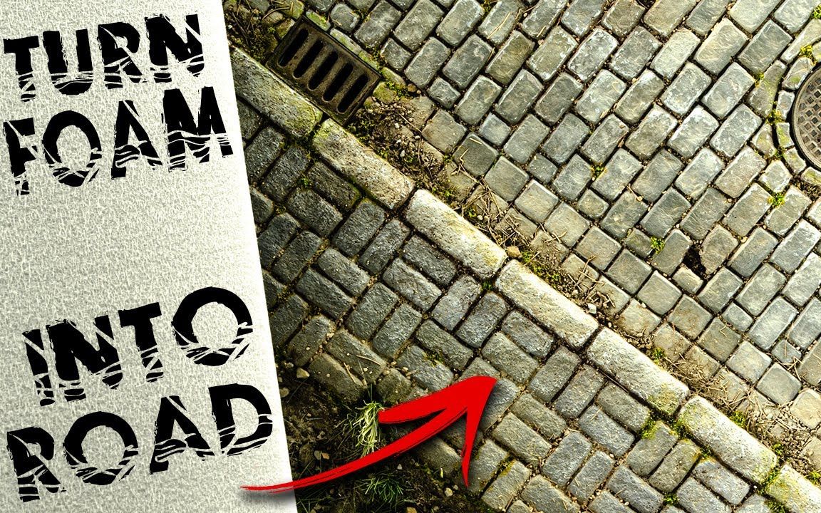 【Night Shift-?】1/35 军事模型场景制作——道路场景涂装及旧化