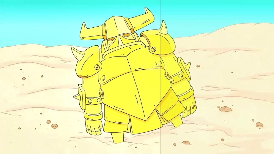 皇室战争动画片:黄金皮卡超人被国王丢弃在沙漠里了!