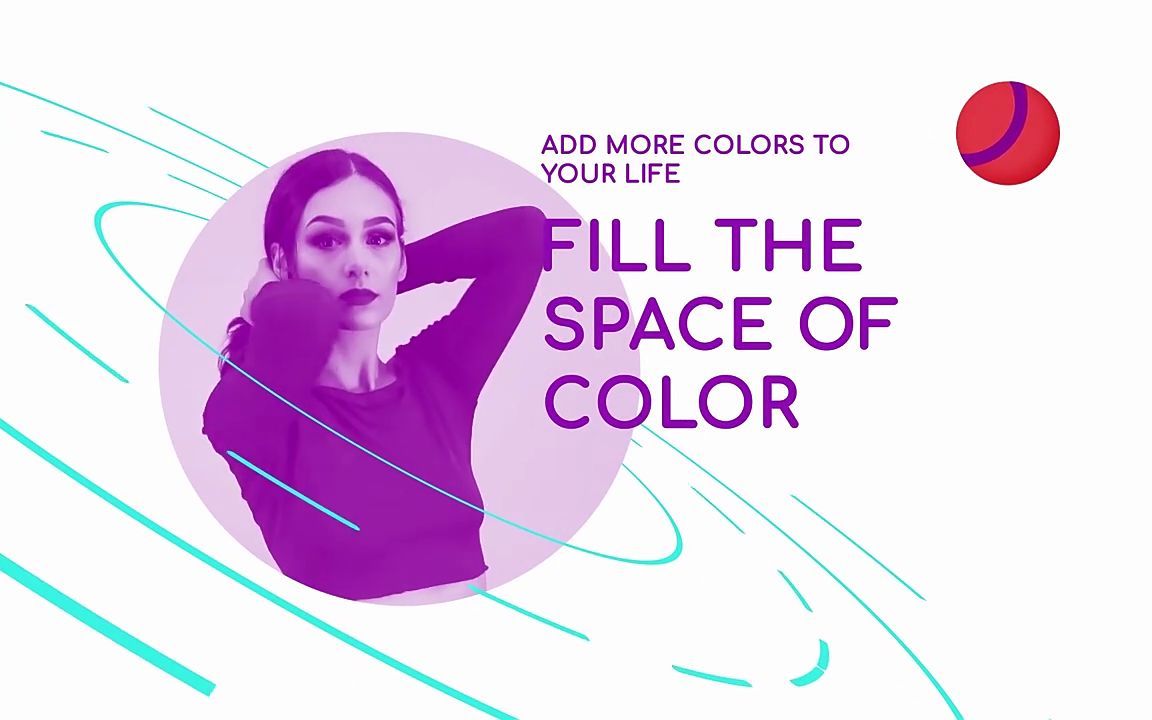 AE模板-时尚彩色图形富有表现力促销广告开场介绍片头