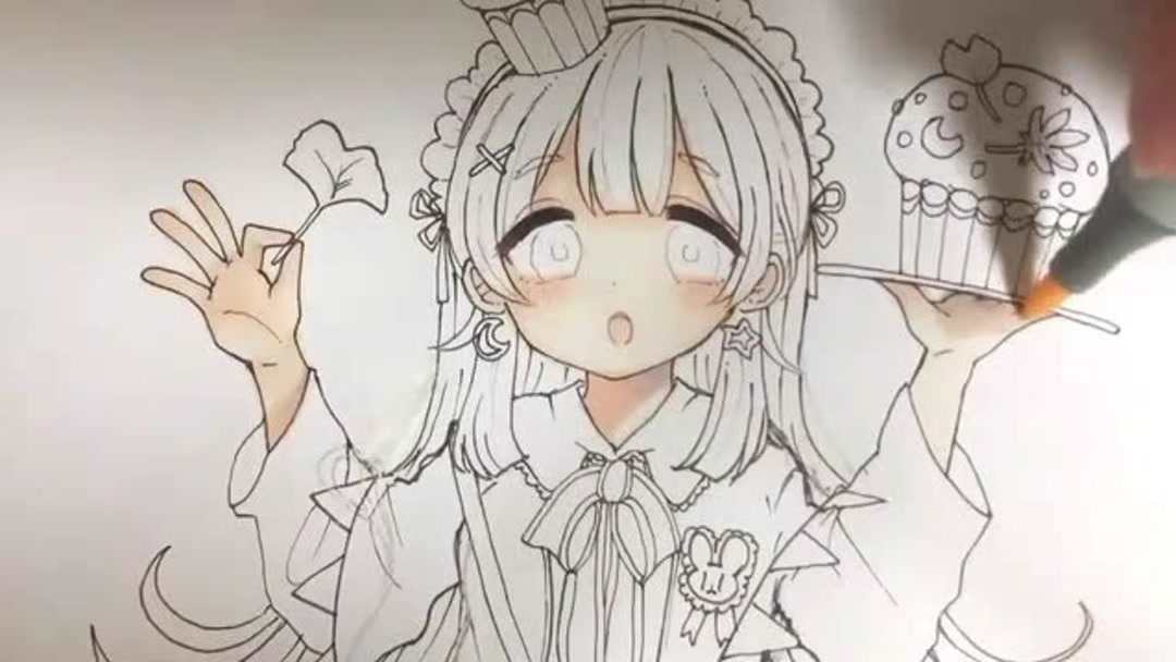 【手绘】如何用马克笔给动漫人物上色?