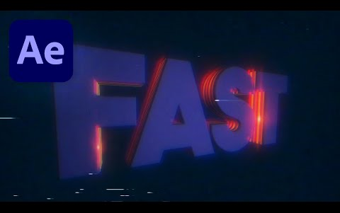 【AE教程|油管搬运|LOGO动画】3D文字动画制作