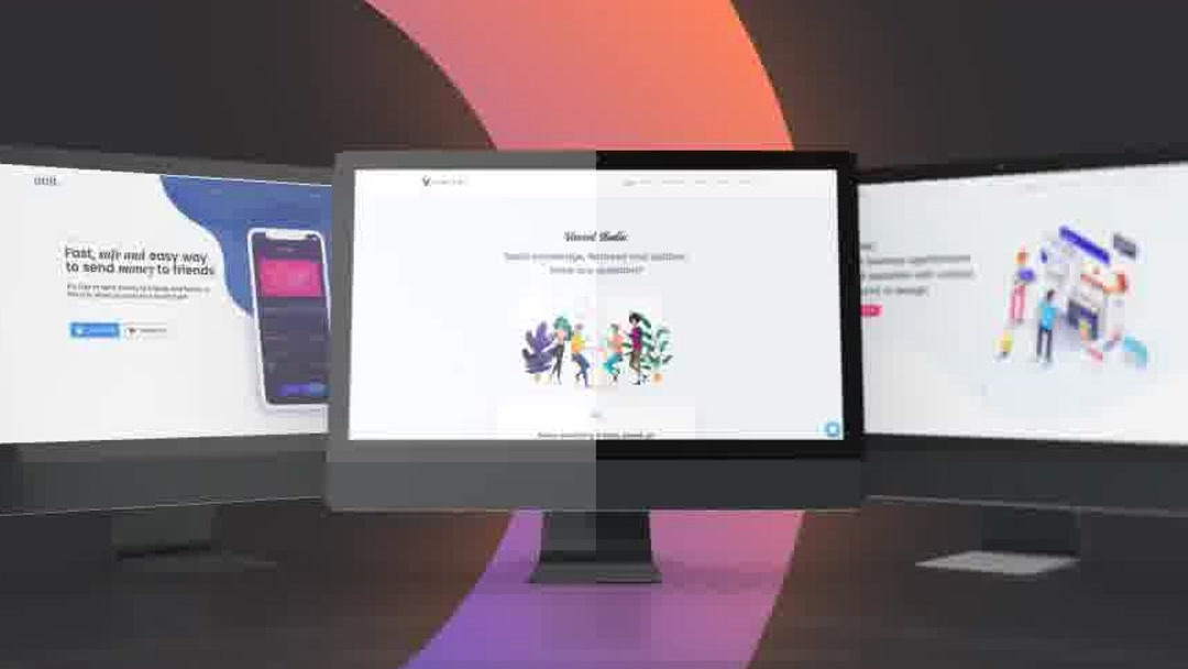 AE模板-电脑样机展示效果的网页网站介绍视频