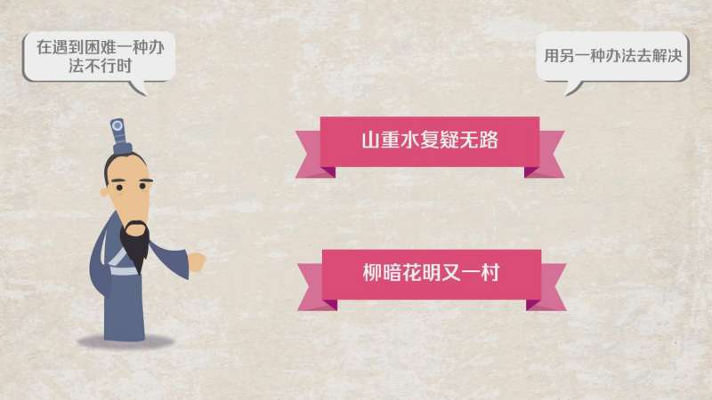 一分钟了解山重水复疑无路,柳暗花明又一村