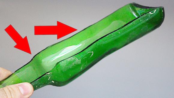 在家如何切割玻璃瓶,一根金属线接上电源,就能轻松搞定