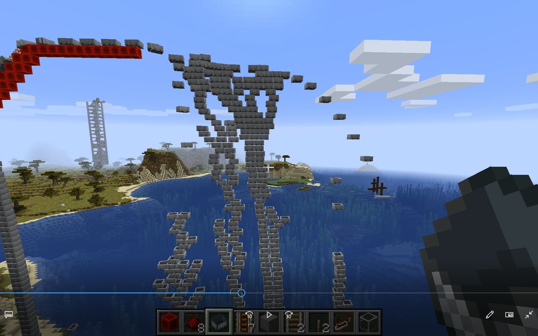 【我的世界】自适应建桥