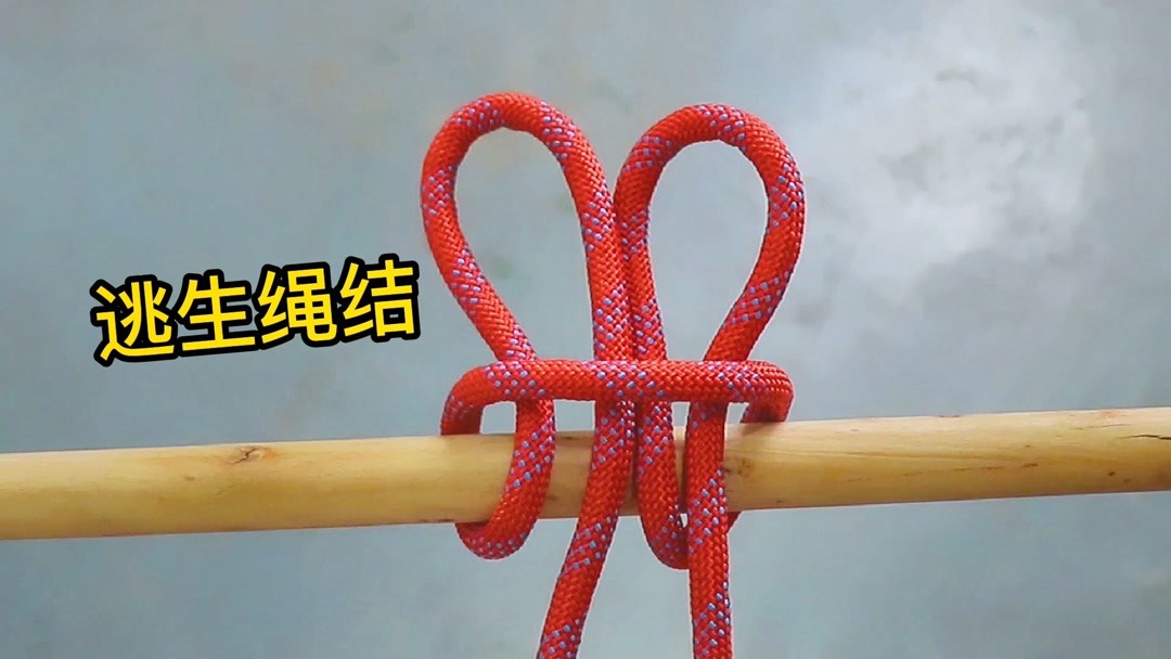 高空下降绳结,遇到危险时可以用来逃生,这个方法真的太实用了